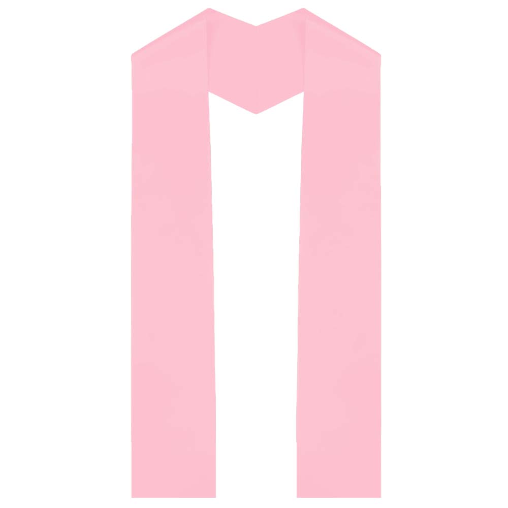 Outstanding Pink Grad Stole For Men and Women | Straight Tip