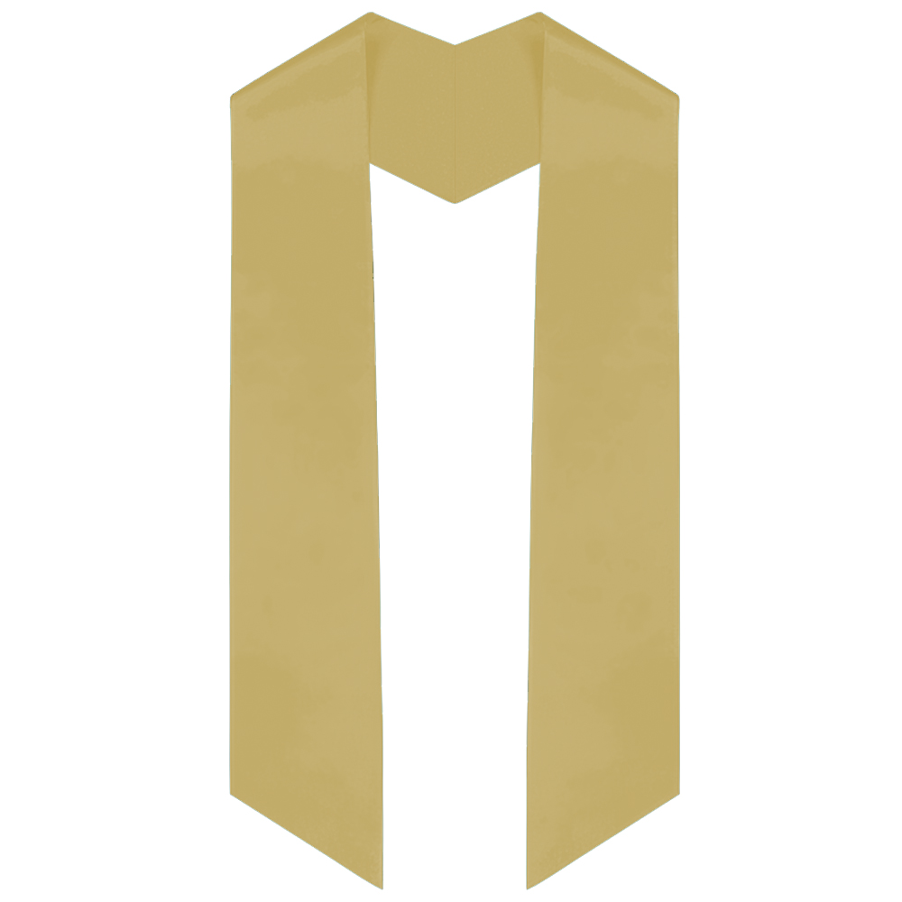 Antique Gold Grad Stole For Top Performers | Slanted Tip